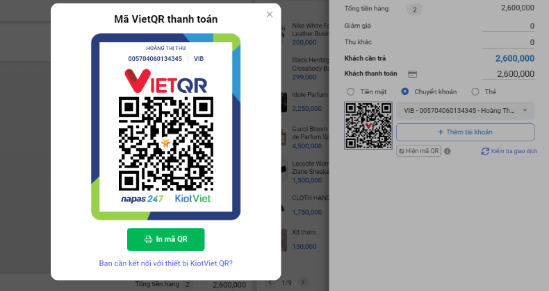 Thêm phương thức thanh toán VietQR, KiotViet hoàn thiện trọn bộ giải ...